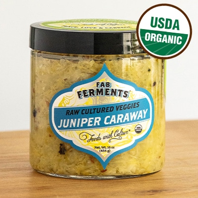 Raw Cultured Veggies, Juniper Caraway – Elmwood Stock Farm